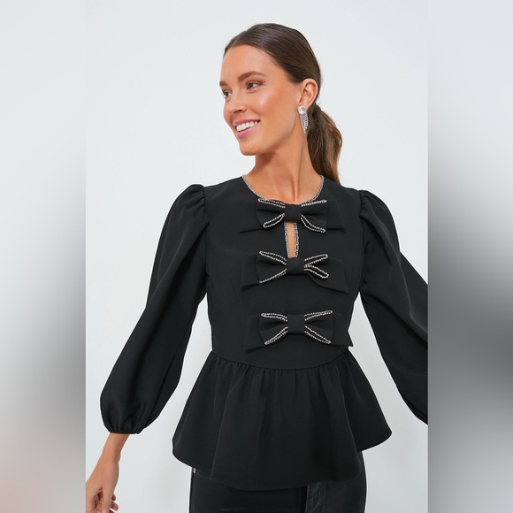 Hyacinth House | Tops | Hyacinth House New Embellished Blair Bow Preppy ...